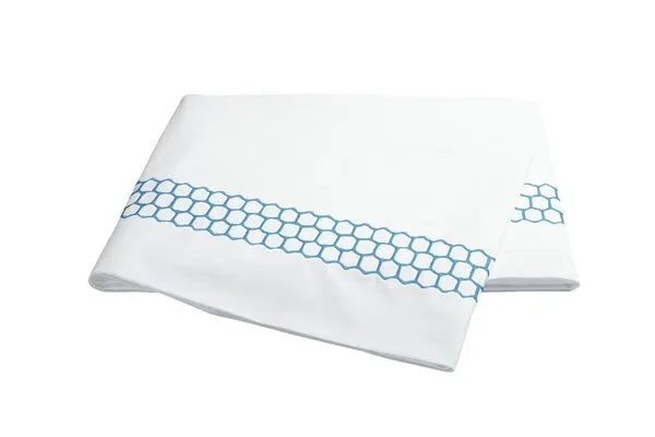 MATOUK Liana Flat Bed Sheet - Ocean