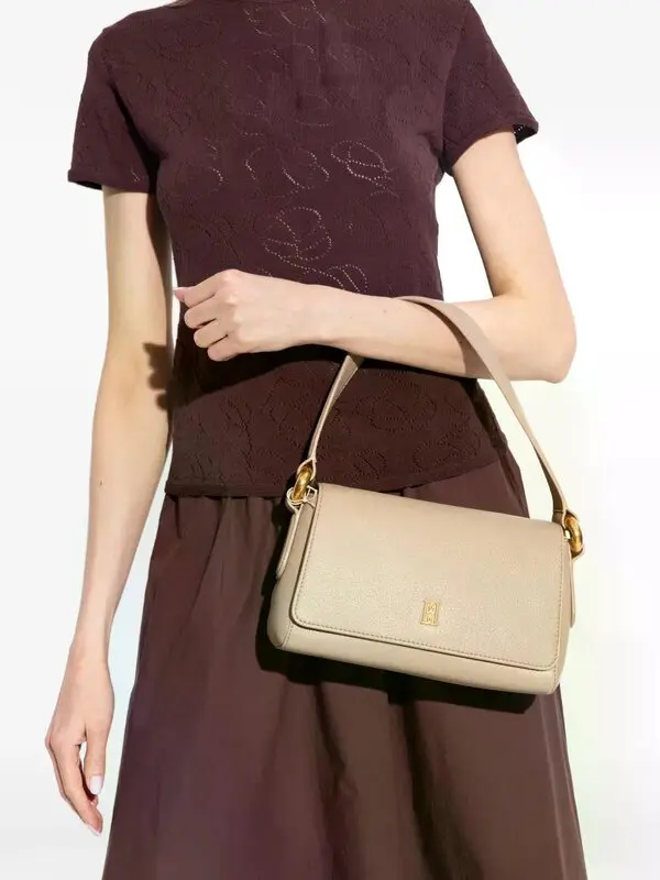 BY MALENE BIRGER Lellie Leather Shoulder Bag - Neutrals