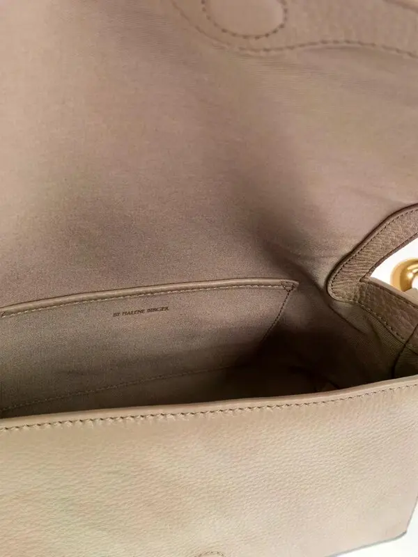 BY MALENE BIRGER Lellie Leather Shoulder Bag - Neutrals