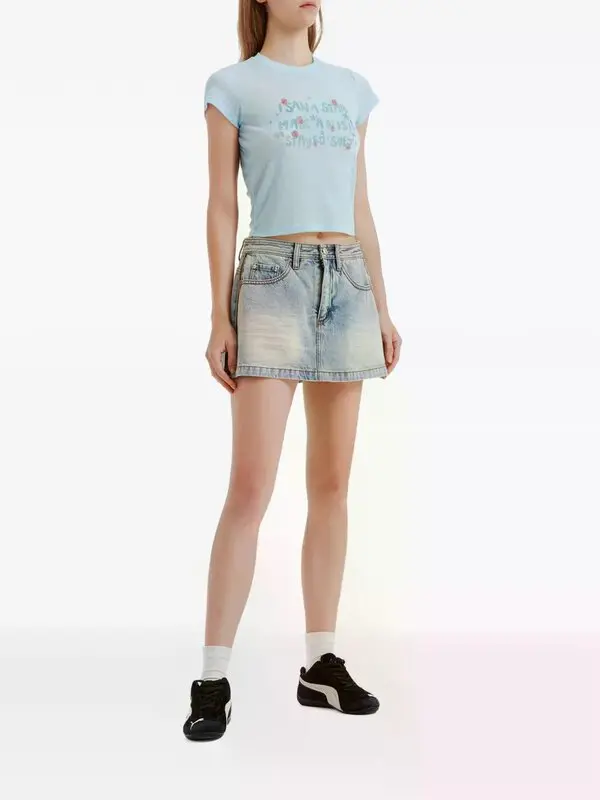MINI CREAM Graphic Print Short Sleeve T-shirt