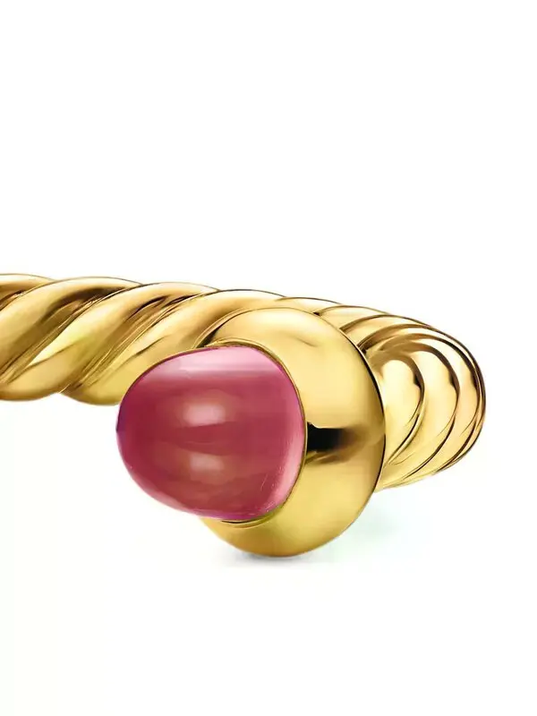 David Yurman 18k Yellow Spira Ruby Ring
