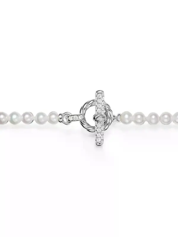 David Yurman Pearl And Diamond Necklace