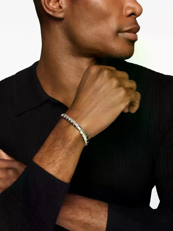 David Yurman Sterling Flat Bead Bracelet