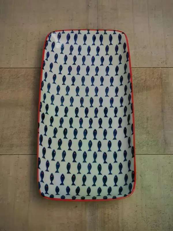 CU I SEEYOU Fish-print Rectangular Trays