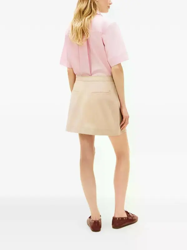 Tommy Hilfiger Pleated Skirt With Button Detail