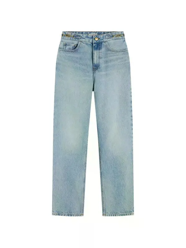 Tommy Hilfiger Logo Plaque Chain-link Jeans