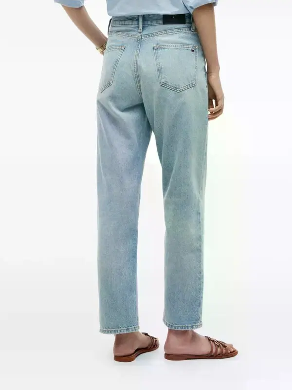 Tommy Hilfiger Logo Plaque Chain-link Jeans