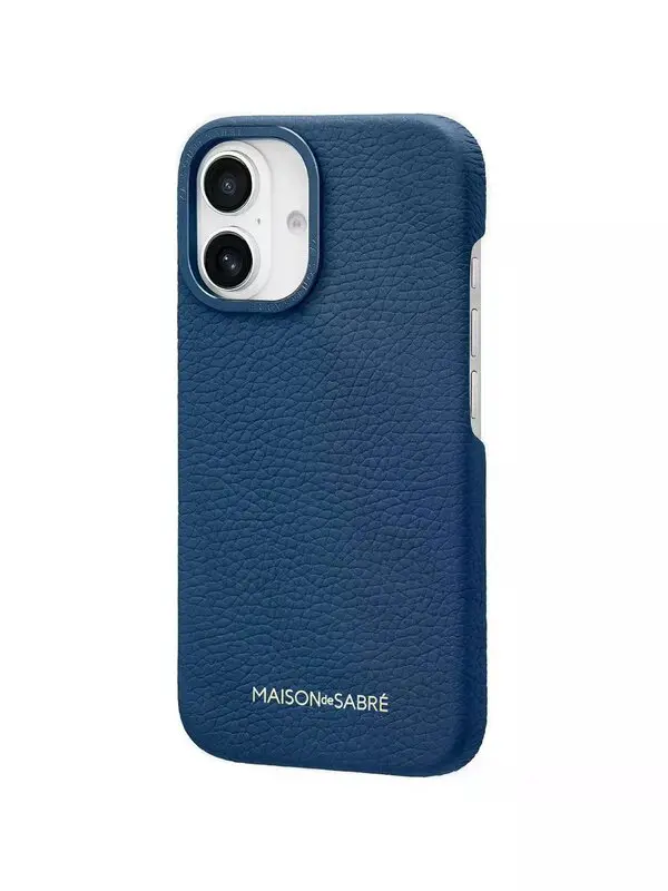 MAISON DE SABRE Ipone 16 Dritan Pebbled Leather Phone Case