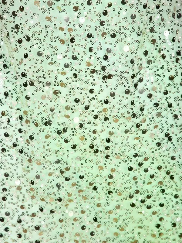 GENNY Embellished Pearl And Sequin Halterneck Dress