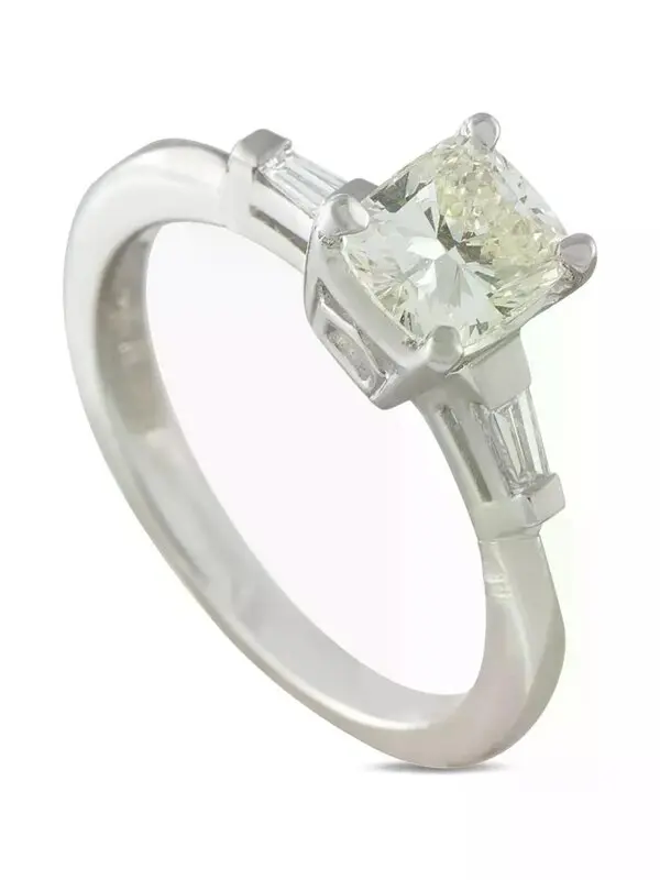 LB EXCLUSIVE Platinum Diamond Ring - Silver