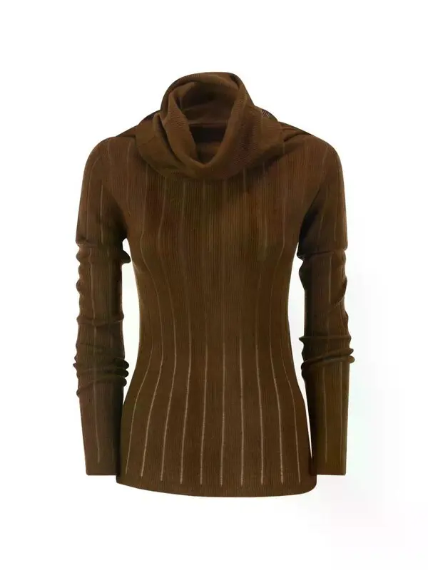 Max Mara Ribbed Knit Silk-blend Sweater