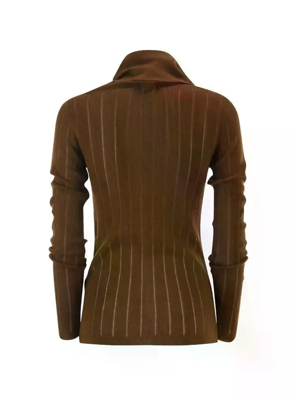 Max Mara Ribbed Knit Silk-blend Sweater