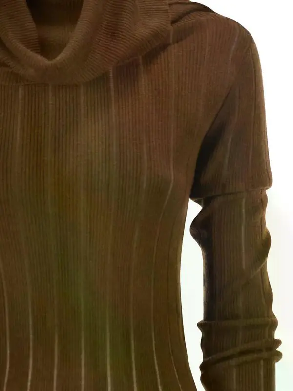 Max Mara Ribbed Knit Silk-blend Sweater