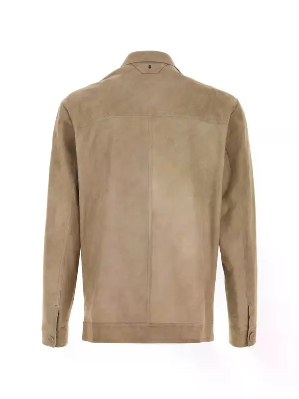 SALVATORE SANTORO Suede Flap-pocket Jacket