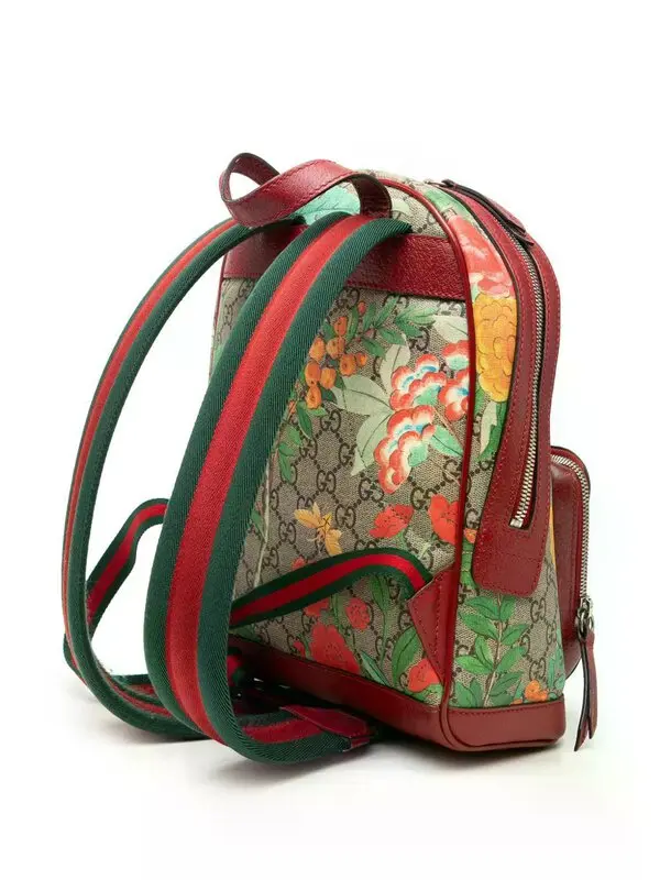 Gucci Small Gg Supreme Web Tian Backpack