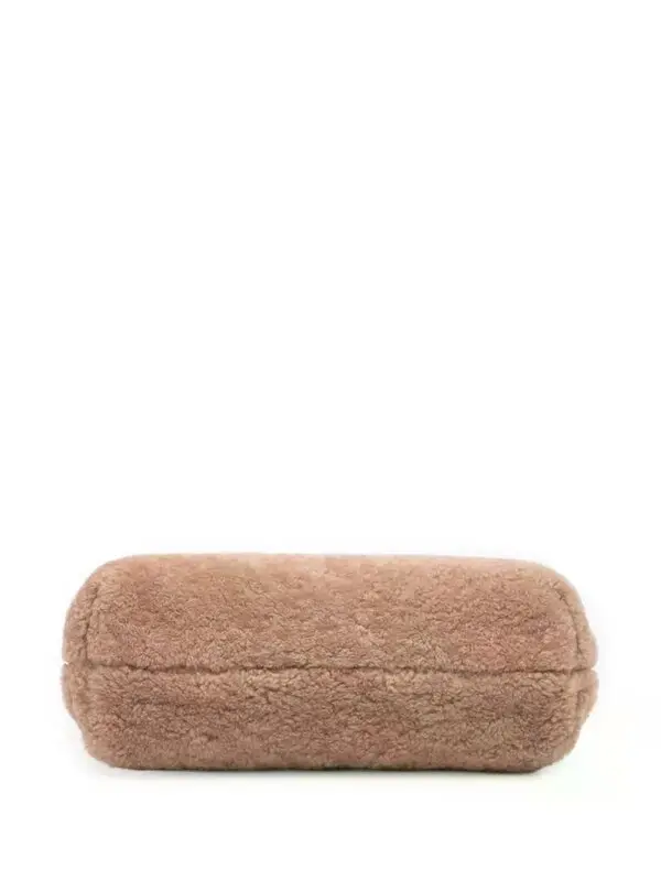 Fendi Shearling First Crossbody Bag - Brown