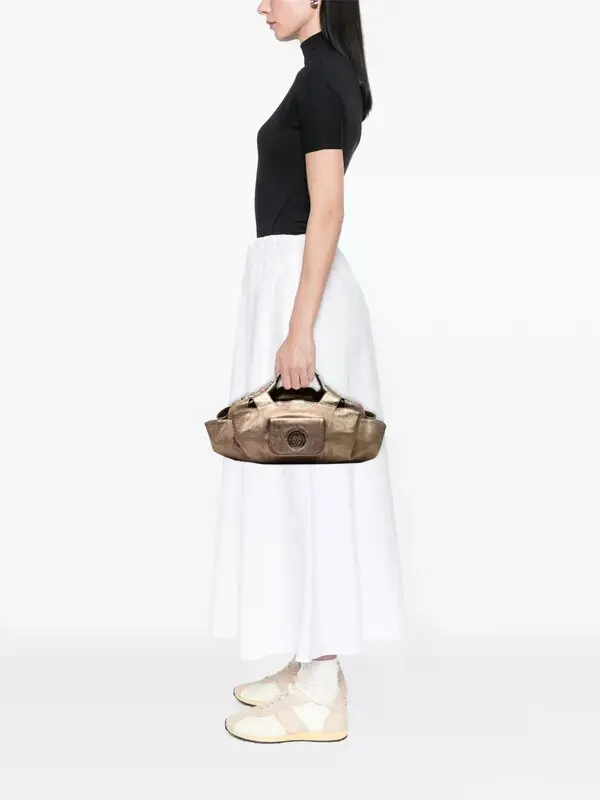 Loewe Metallic Nappa Anagram Aire Hobo Bag - Brown