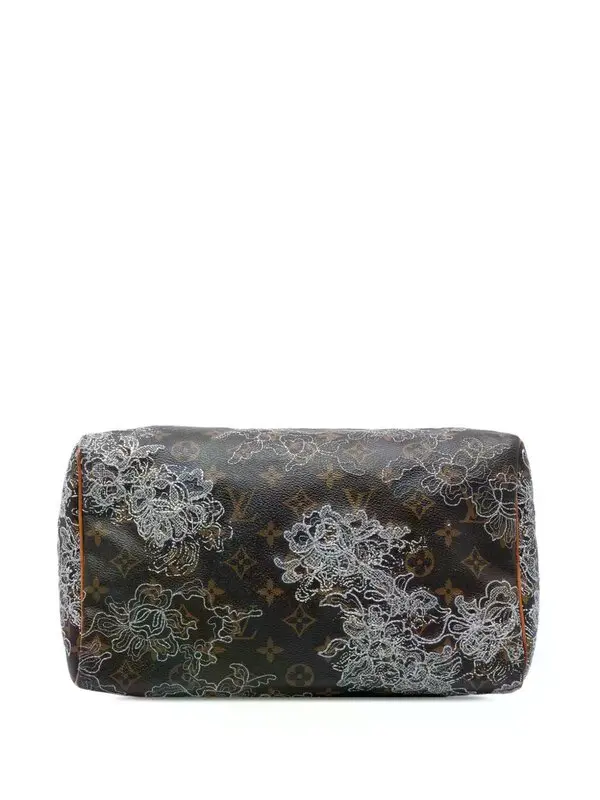 LOUIS VUITTON Monogram Dentelle Speedy 30 Boston Bag - Brown
