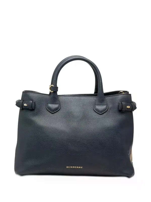 Burberry Leather Banner Satchel