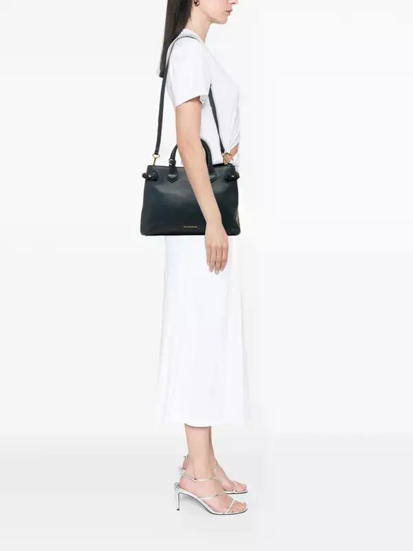 Burberry Leather Banner Satchel