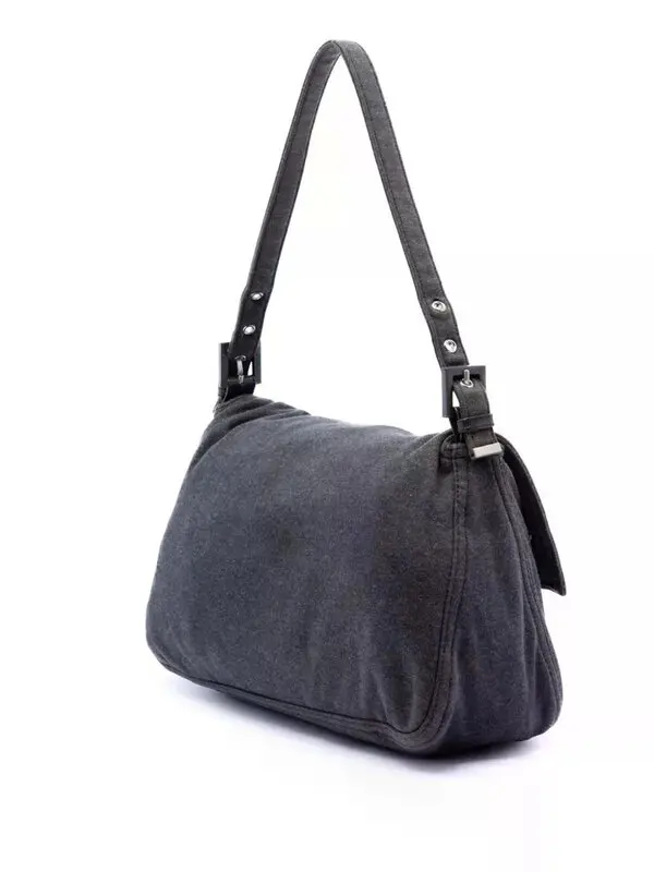Fendi Cotton Mamma Forever Shoulder Bag - Grey