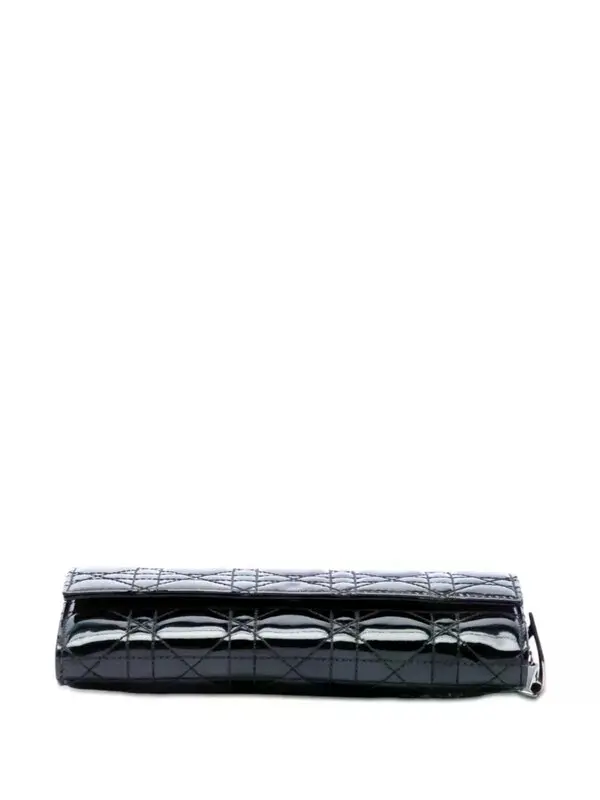 Dior 2010 Patent Cannage Lady Wallet On Chain Handbag