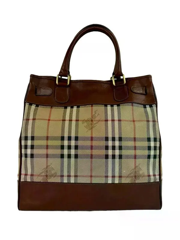 Burberry Haymarket Check Canvas Handbag