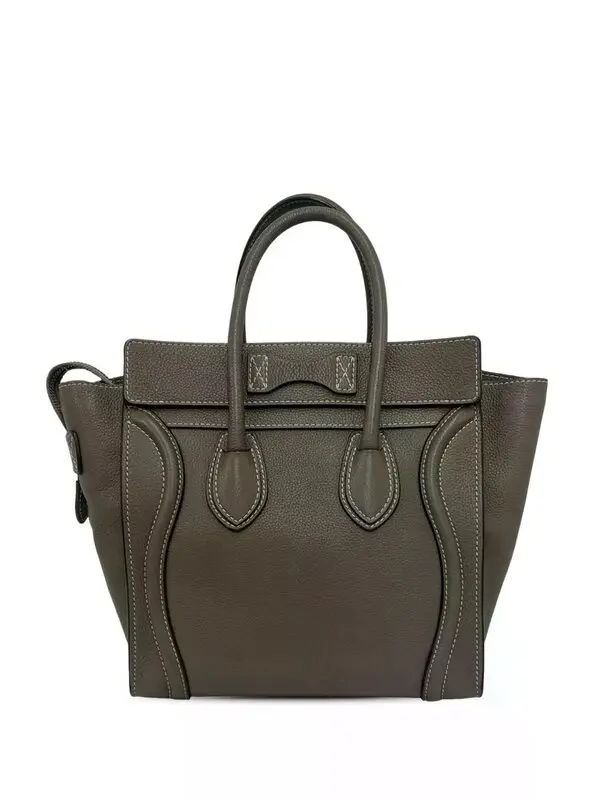 Celine Micro Luggage Tote Bag - Brown