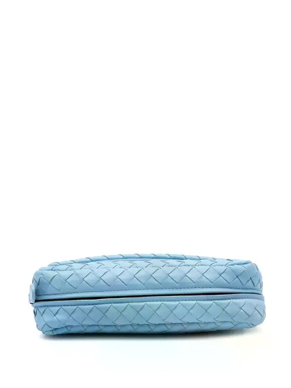 Bottega Veneta Mini Expandable Chain Flap Crossbody Bag - Blue