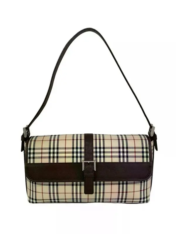Burberry House Check Canvas Shoulder Bag