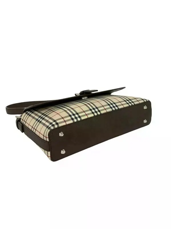 Burberry House Check Canvas Shoulder Bag