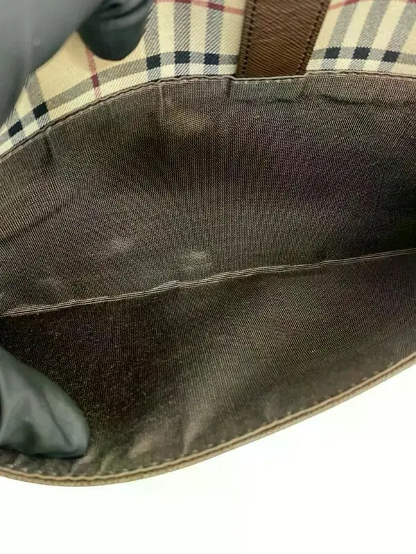 Burberry House Check Canvas Shoulder Bag