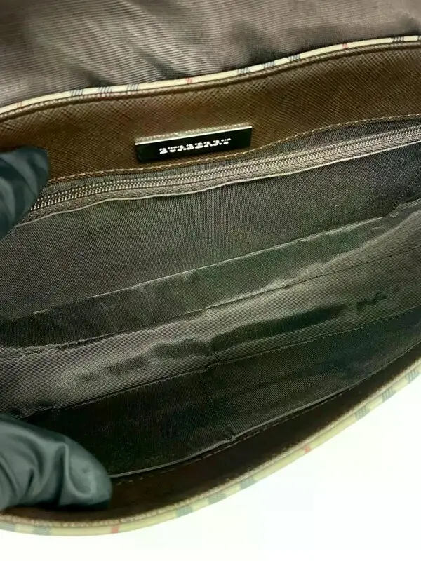 Burberry House Check Canvas Shoulder Bag