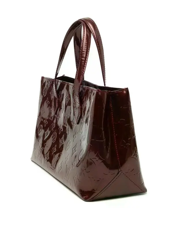 LOUIS VUITTON Monogram Vernis Wilshire Pm Handbag - Red