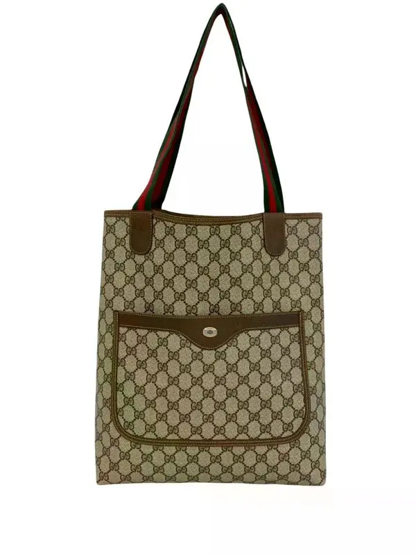 Gucci Gg Supreme Web Tote Bag