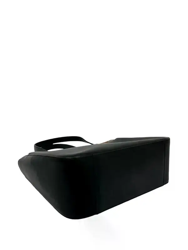 Burberry Nova Check Trimmed Leather Handbag