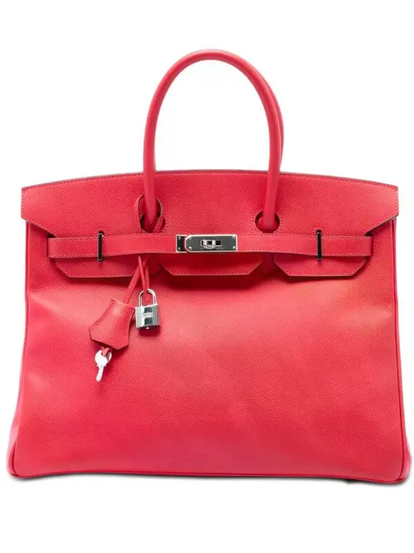 Hermès 2010 Epsom Birkin Retourne 35 Handbag - Red