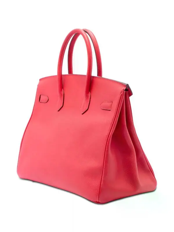 Hermès 2010 Epsom Birkin Retourne 35 Handbag - Red
