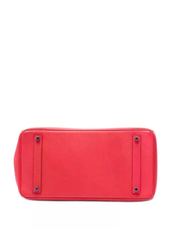 Hermès 2010 Epsom Birkin Retourne 35 Handbag - Red