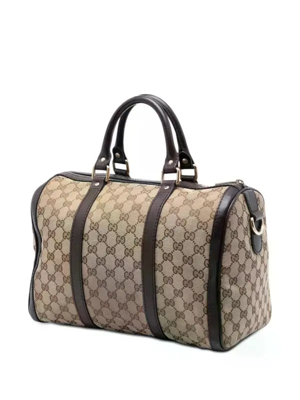 Gucci Medium Gg Canvas Joy Boston Bag Satchel - Neutrals