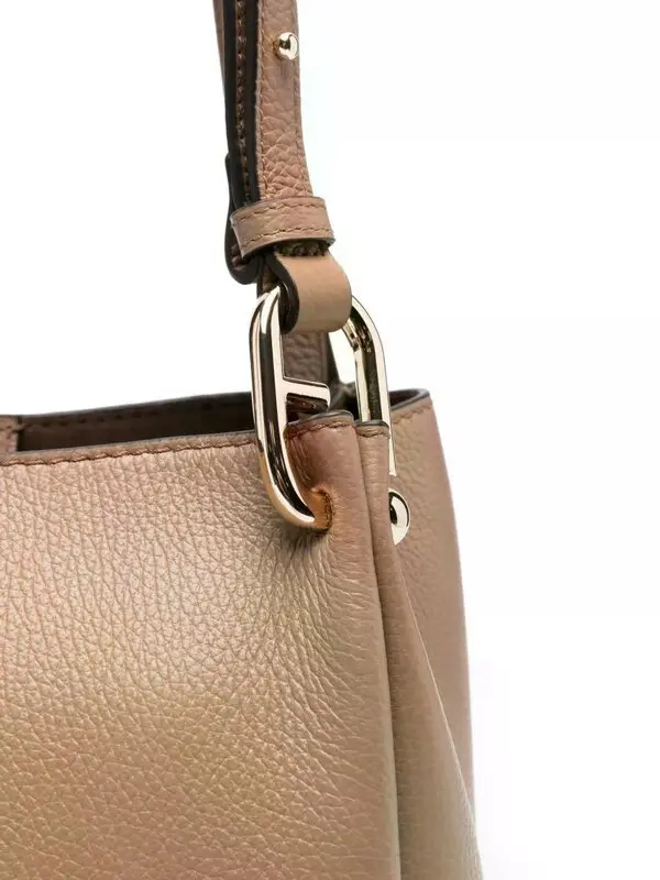 Furla Nuvola Leather Tote Bag - Neutrals