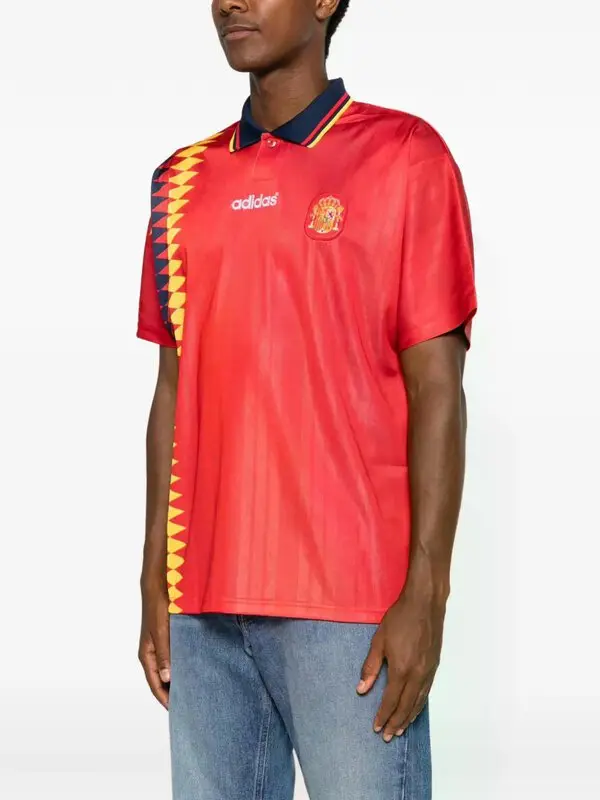 Adidas Diamond-pattern Spain Polo Shirt