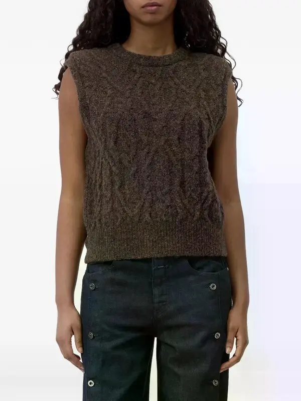 Closed Crew Neck Vest
