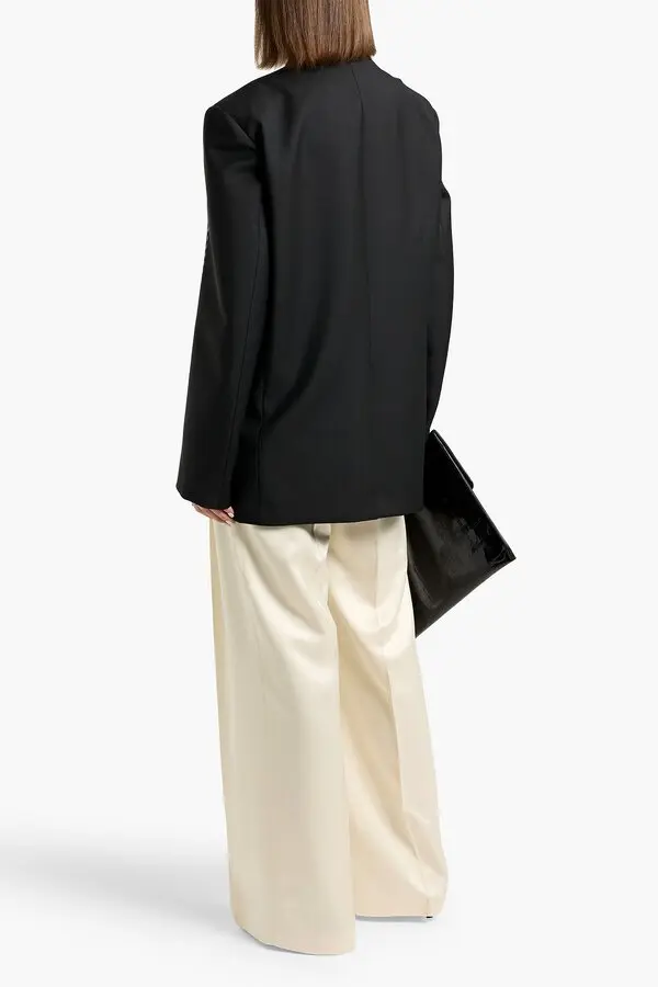 RÓHE Oversized Topstitched Wool And Mohairblend Blazer