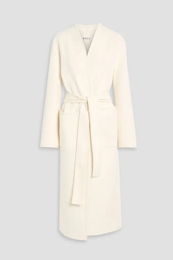 RÓHE Woolfelt Coat - Ecru