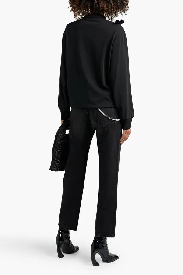 AREA Cutout Highrise Straightleg Jeans