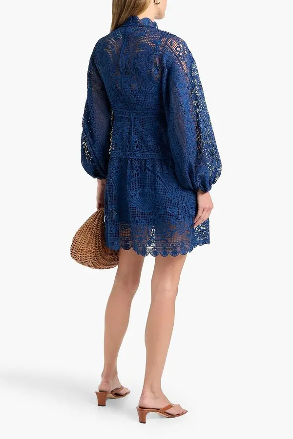 Farm Rio Guipure Lace Mini Dress
