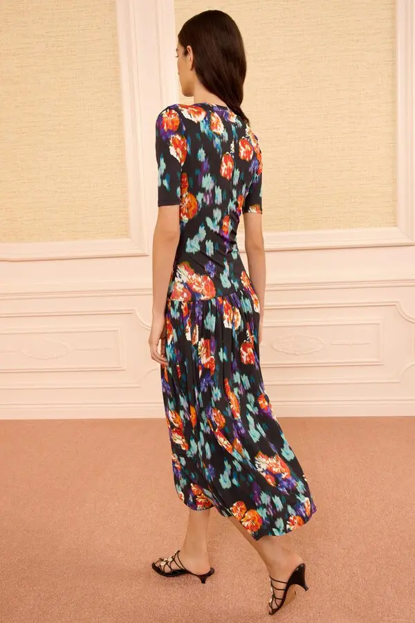 Ulla Johnson Sabine Jersey Dress In Floral