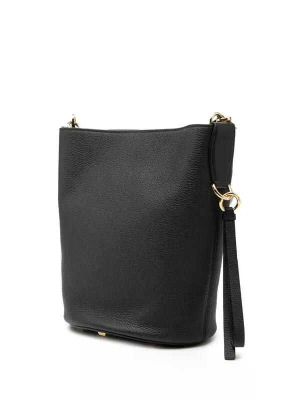 FERRAGAMO Grained Calfskin Studio Bucket Bag