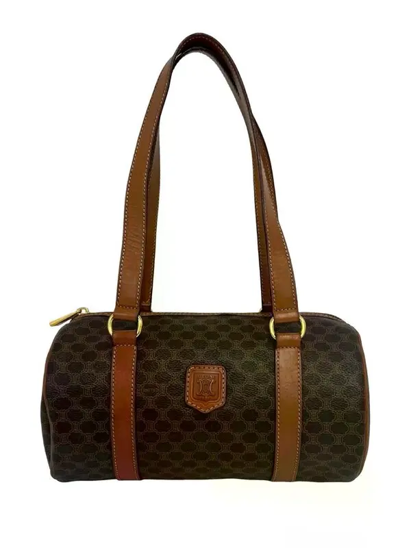 Celine Macadam Coated Canvas Shoulder Bag